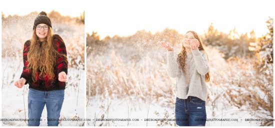 Snow Senior Pictures | Nebraska Senior Photographer ...
