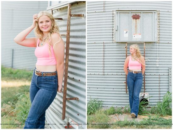 Country Western Styled Senior Pictures in Nebraska | Aurora, Nebraska ...
