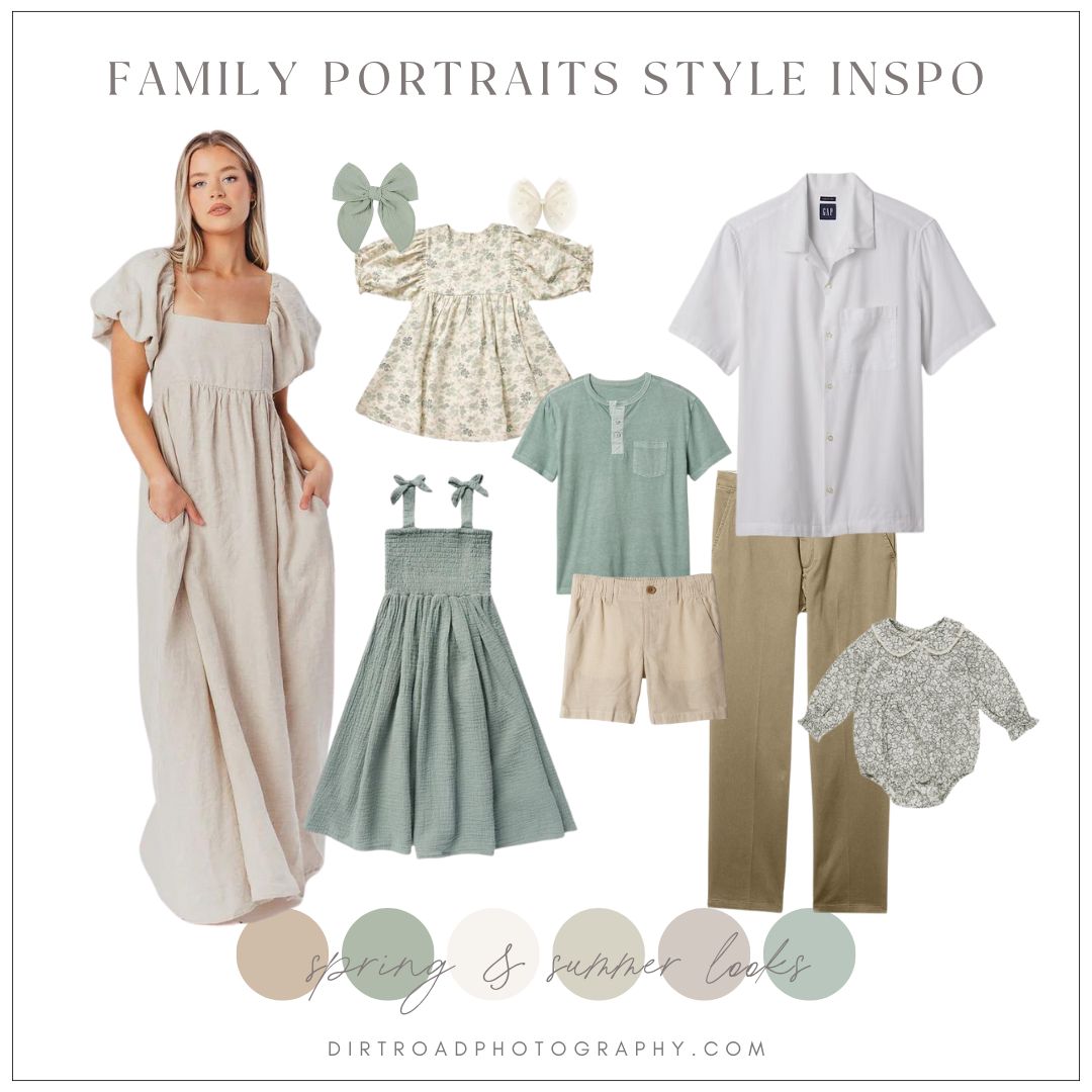 The Spring & Summer Family Portrait Outfits Guide - dirtroadphotography.com