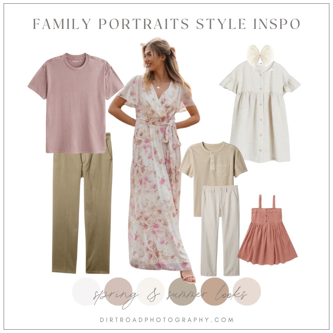 The Spring & Summer Family Portrait Outfits Guide - dirtroadphotography.com